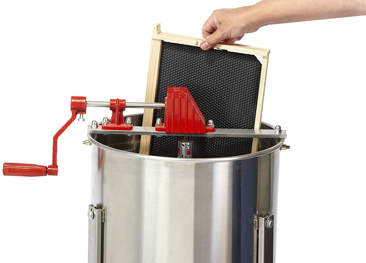 Little Giant Stainless Steel 2-Frame Extractor Hand-Crank Honey Extractor