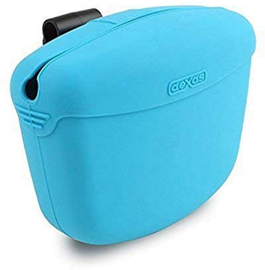 Dexas Pooch Pouch Treat Bag, Blue