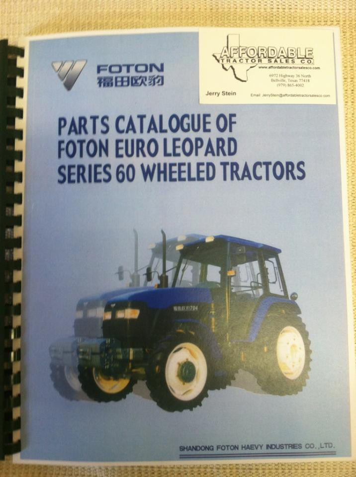 Foton Tractor Parts