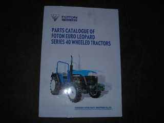 Foton 40HP parts manual