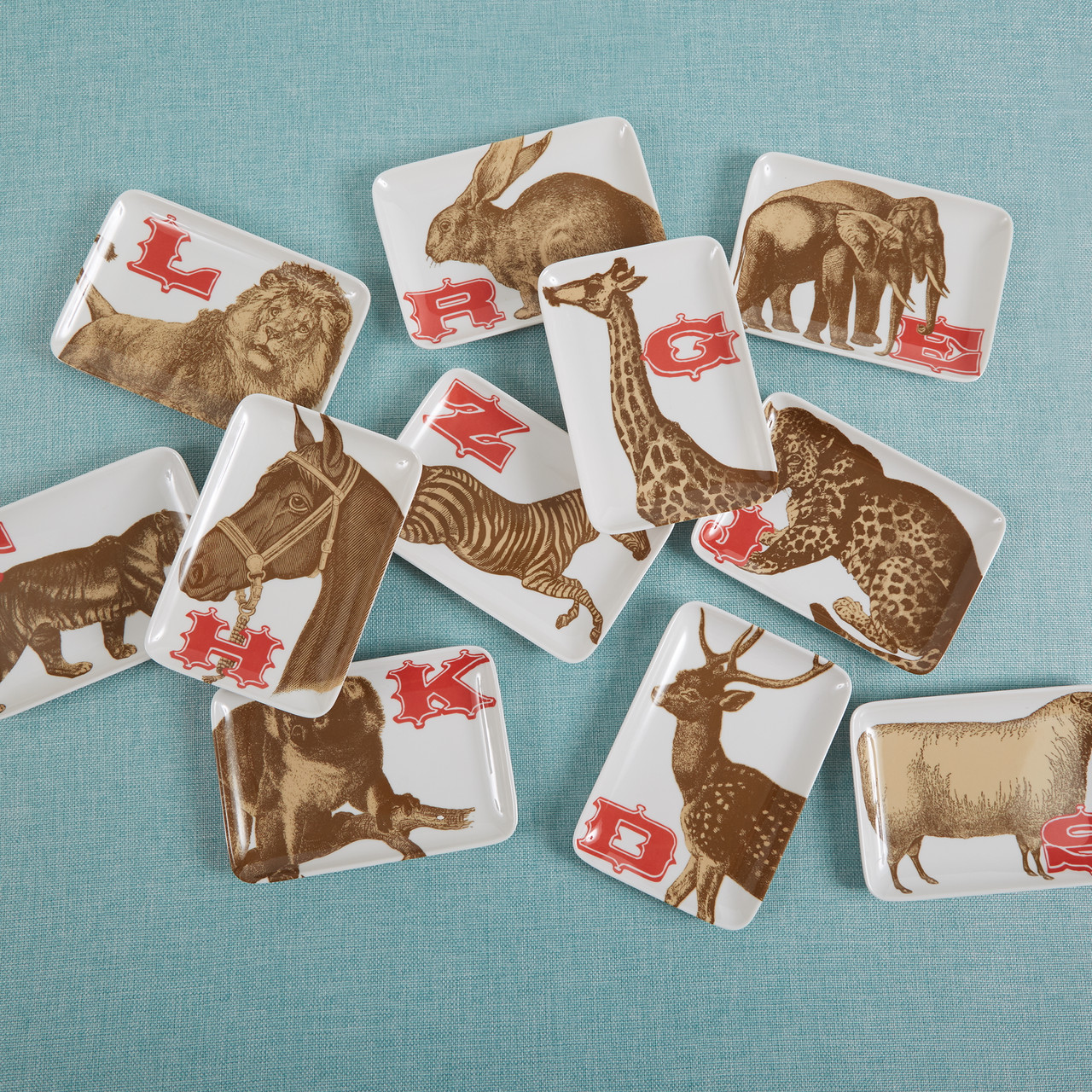 Alphabet Deer Melamine Valet Tray - shopthomaspaul.com