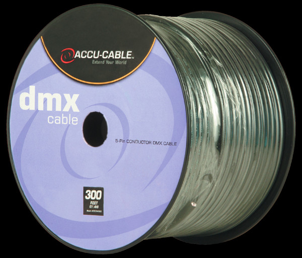 Accu Cable 300 Ft Spool 5 Pin DMX Cable / AC5CDMX300 - Phantom Dynamics ...