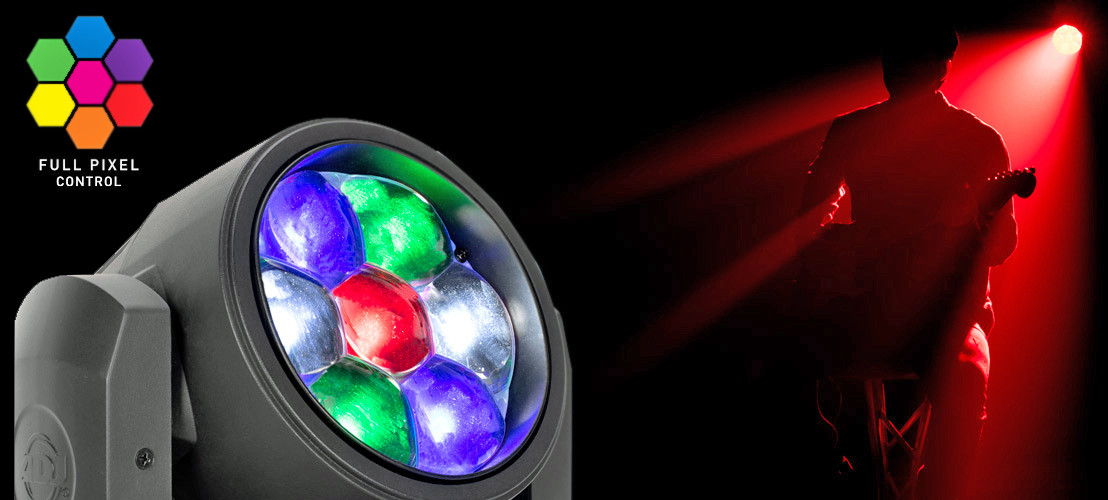 ADJ Focus Flex RGBW LED Moving Head Light + Wash / Beam / Pixel Effects ...