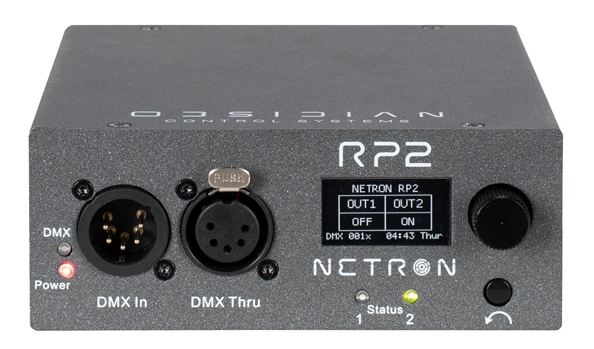 Obsidian NETRON RP2 Intelligent 2-way DMX Power Relay - Phantom ...