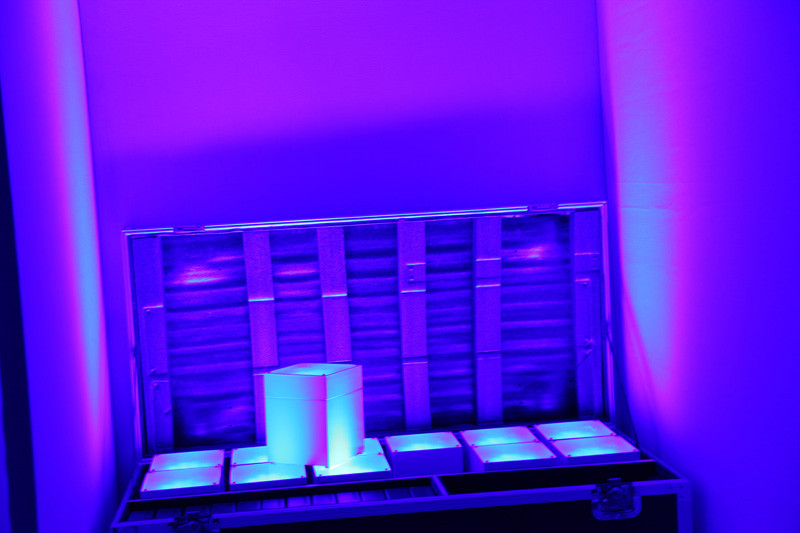 Omnisistem Tri Color RGB LED Battery Powered Wireless LED Uplight ...