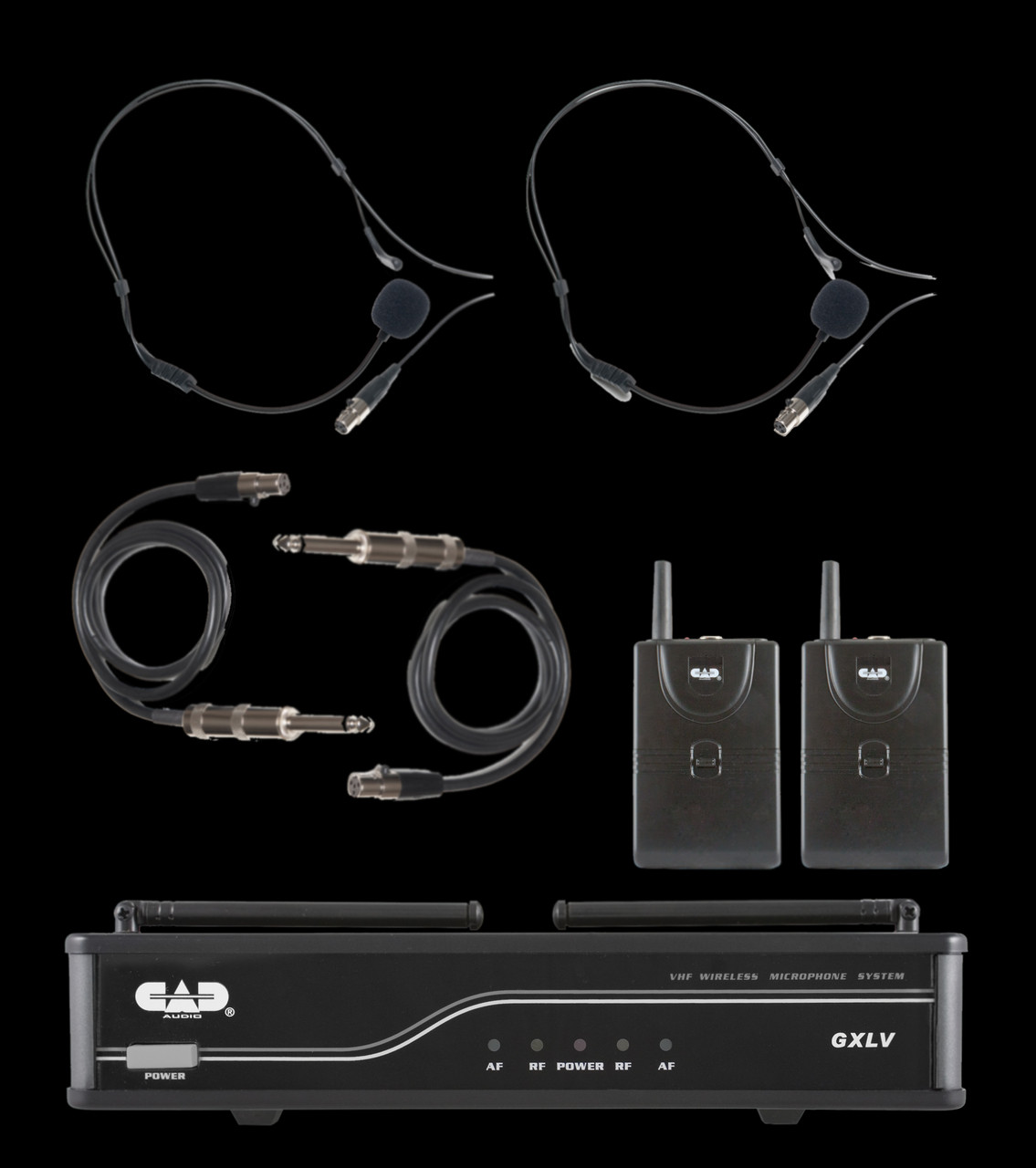 CAD UHF Wireless Dual Bodypack Microphone System