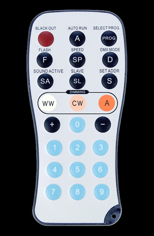 ADJ LED RC3 Remote Control for WW / CW / Amber Par Can Lights - Phantom ...