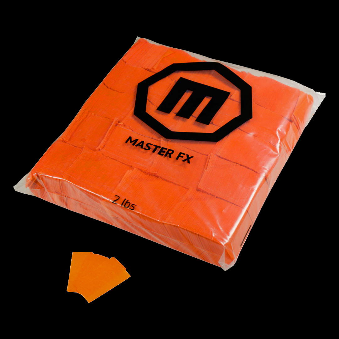 Master FX Paper Confetti – Orange - Phantom Dynamics | Nightclub Lighting | Lasers & Sound