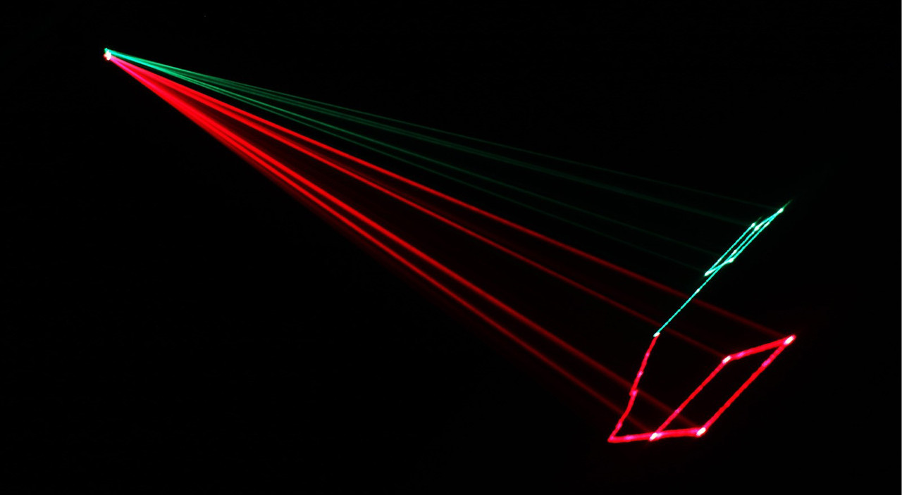 Blizzard Lighting Pocket Rocket II 250mW Fat Beam RGB Laser Projector ...