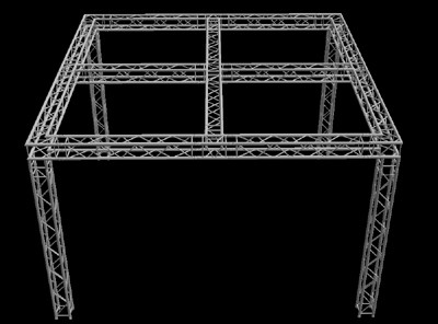 Global Truss 12" Box Truss 20' X 20' Trade Booth Truss System - Phantom ...