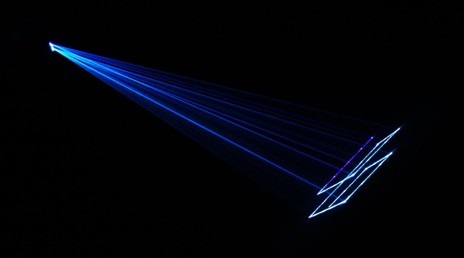Blizzard Lighting Pocket Rocket II 250mW Fat Beam RGB Laser Projector ...
