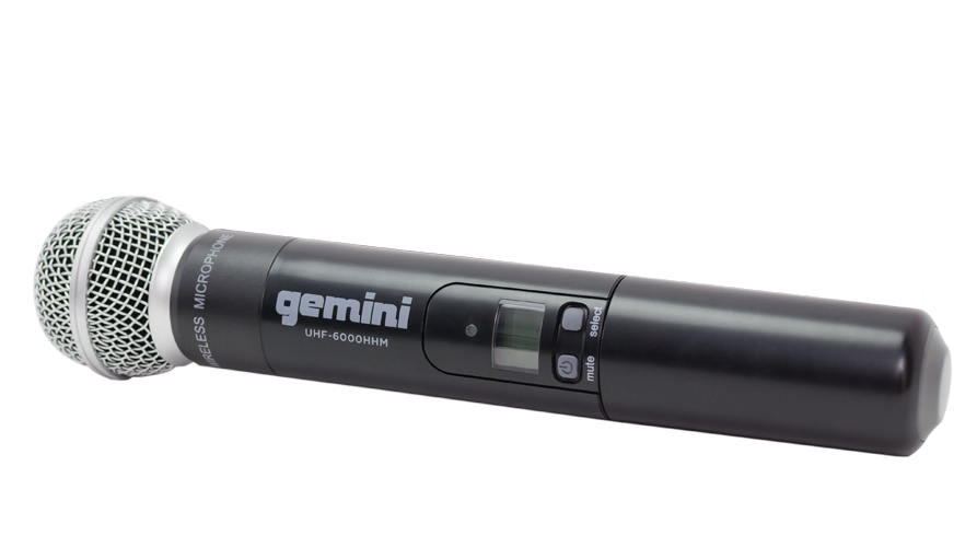Gemini UHF-6100M UHF Wireless Handheld Microphone System - Phantom ...