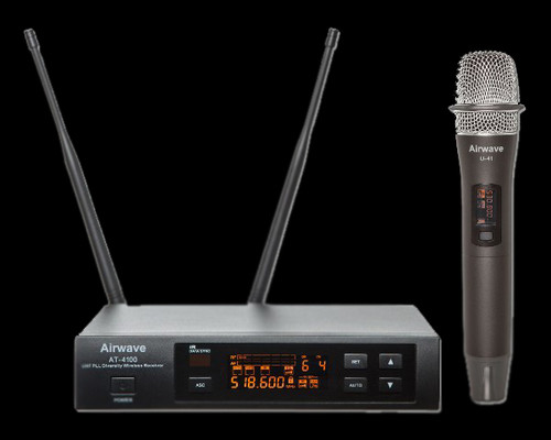 Airwave AT-4210 UHF Dual Channel Wireless Microphone System