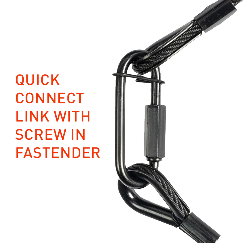 Accu Cable Light Rigging Safety Cable - Black - Phantom Dynamics ...