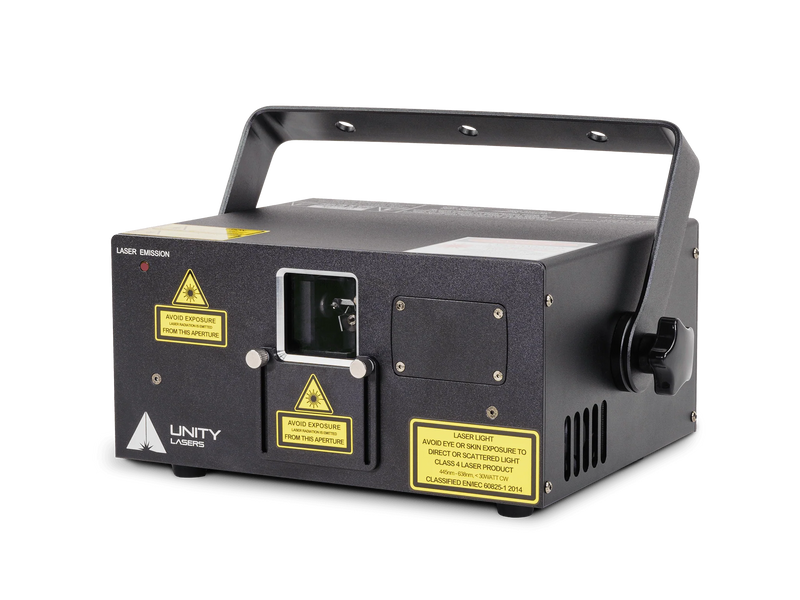 Unity RAW 3 FB4 3W Full Color RGB Laser Projector - Phantom Dynamics | Nightclub Lighting ...