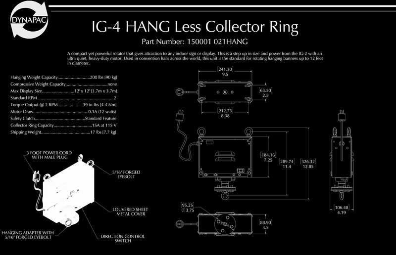 IG-4 Variable Speed Mirror Ball Motor | Load Capacity 200 lbs ...