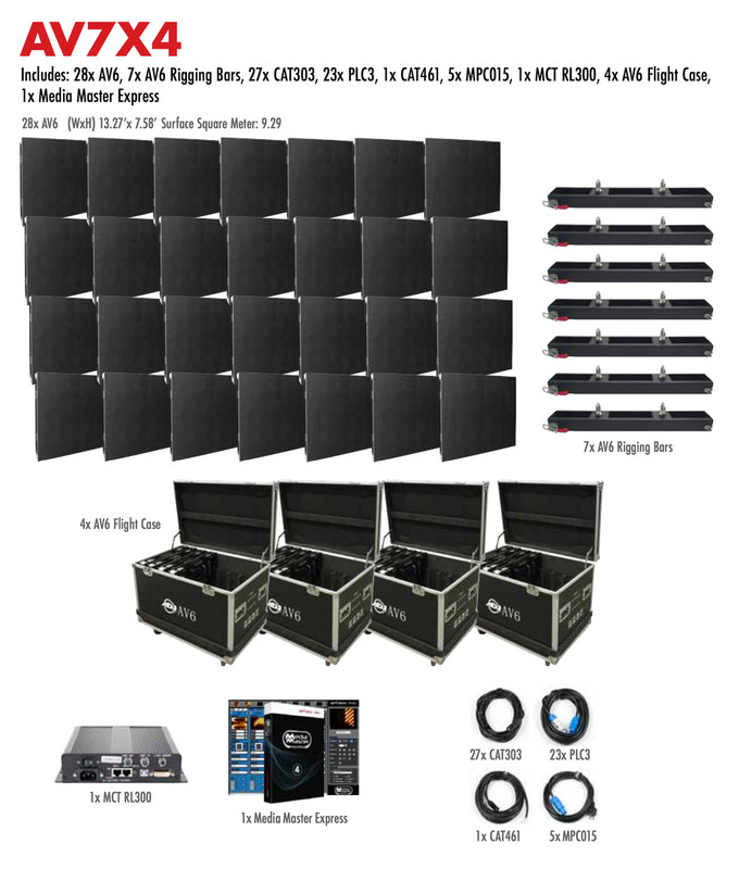 ADJ AV6 6MM LED Video Display Panels - Phantom Dynamics | Nightclub ...