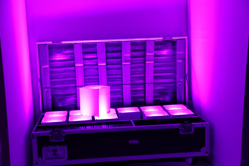 Omnisistem Tri Color RGB LED Battery Powered Wireless LED Uplight ...