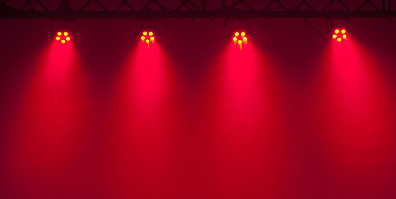 ADJ Mega Flat Hex Pak LED RGBWA+UV Par Can Light Package - Phantom ...