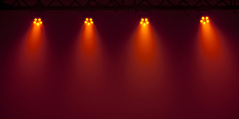 ADJ Mega Flat Hex Pak LED RGBWA+UV Par Can Light Package - Phantom ...