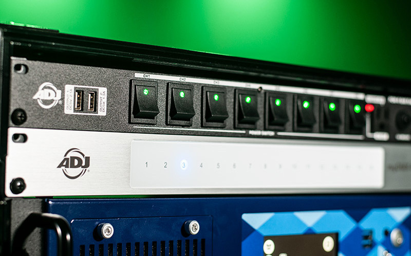 ADJ POW-R BAR Rack Mount USB Power Distribution w/ 3-prong Edison ...