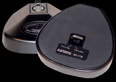 CAD Astatic Shock Mount Base w/ Push-To-Talk or Push-To-Mute Switch ...