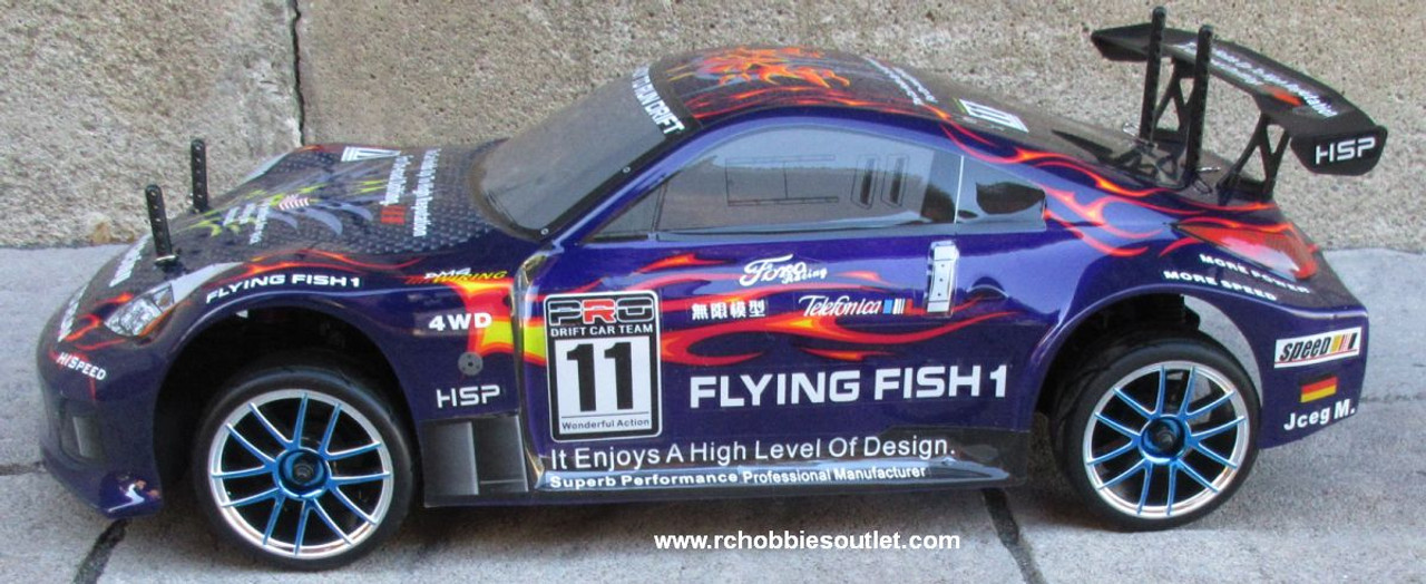 RC Nitro Car Radio Remote Control 2.4G 1/10 RTR 4WD 12309 Blue ...
