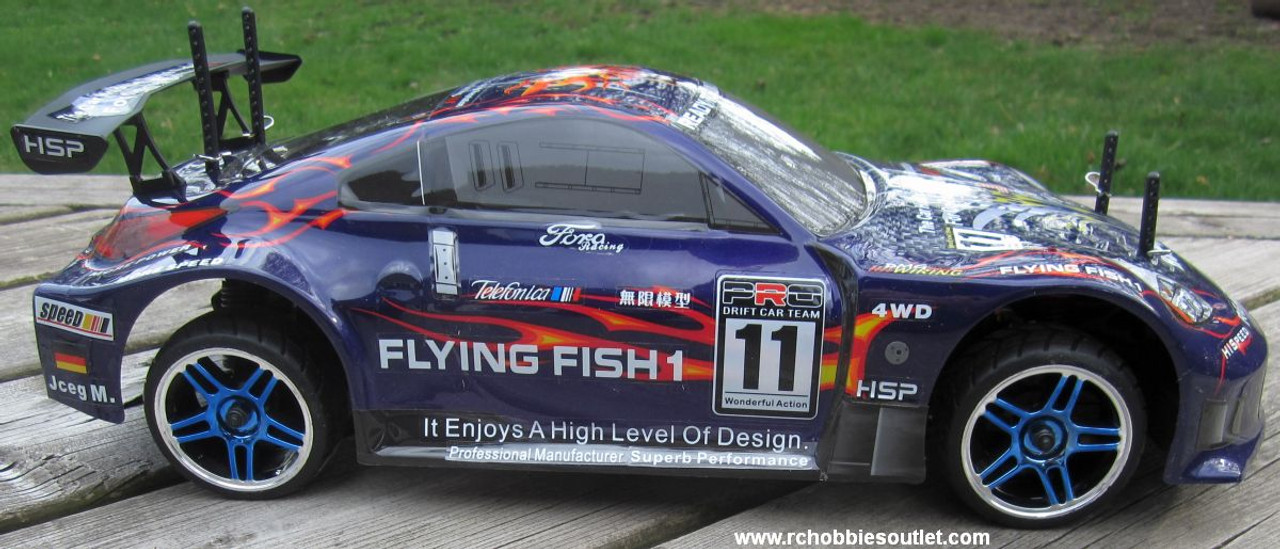 RC Nitro Car Radio Remote Control 2.4G 1/10 RTR 4WD 12309 Blue ...