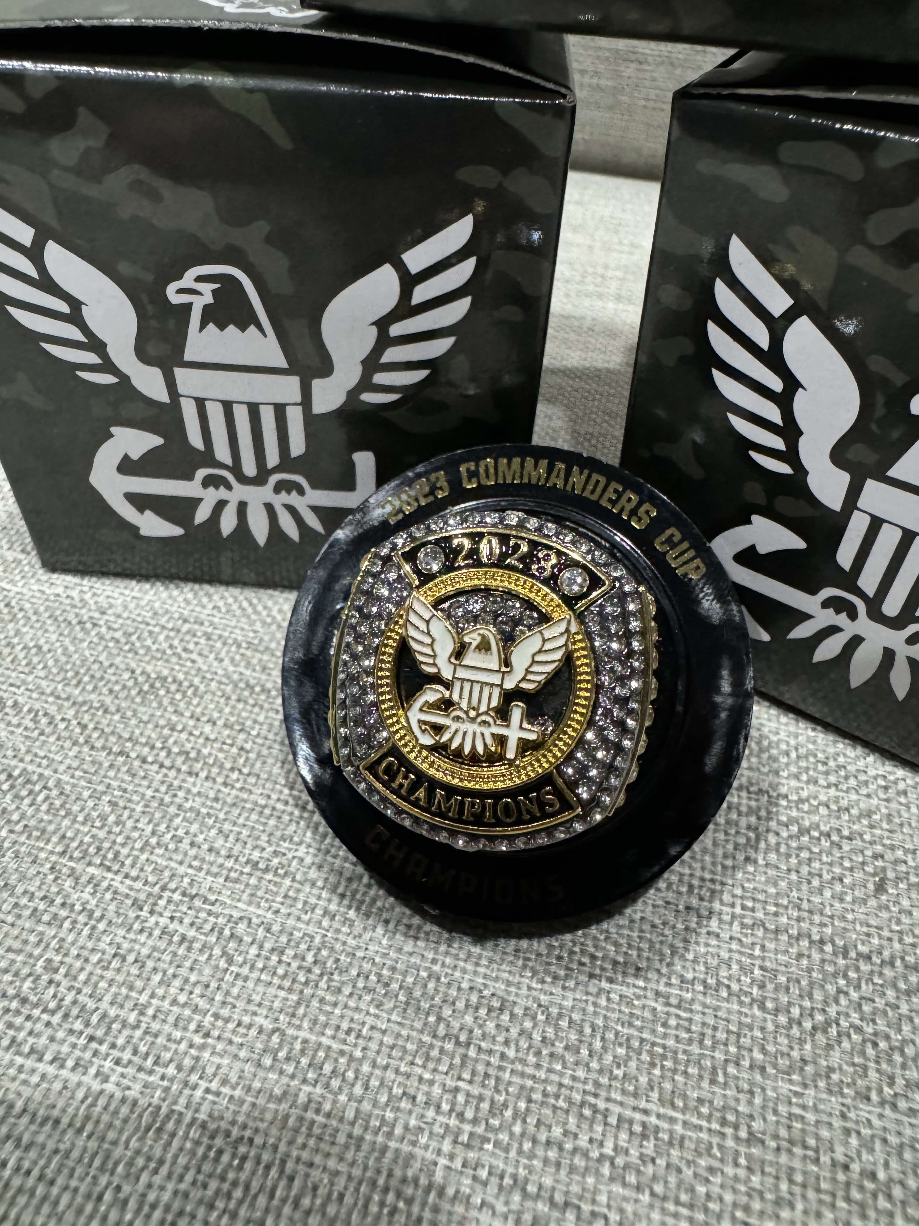 Commanders Cup 2023 Veteran Militia Navy Championship Ring