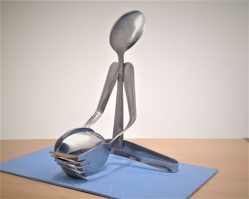 Yoga-Butterfly Pose-Spoon - Forked Up Art