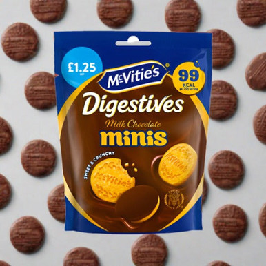 McVitie's Digestives Milk Chocolate Minis 80g - Cinema Snacks