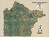 Wright County Minnesota 2016 Aerial Wall Map, Wright County Parcel Map ...