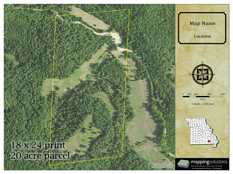 Custom Property Aerial Wall Map | Mapping Solutions