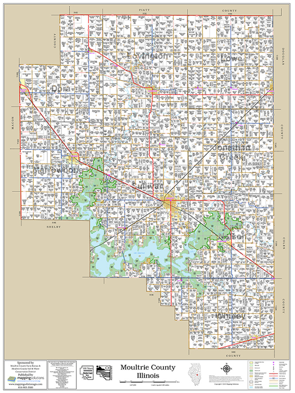 Moultrie County Illinois 2018 Wall Map, Moultrie County Illinois 2018 ... Moultrie County Illinois 2018 Wall Map, Moultrie County Illinois 2018 ...