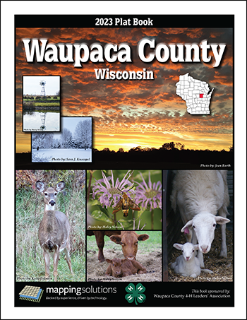 Waupaca County Wisconsin 2023 Plat Book | Mapping Solutions