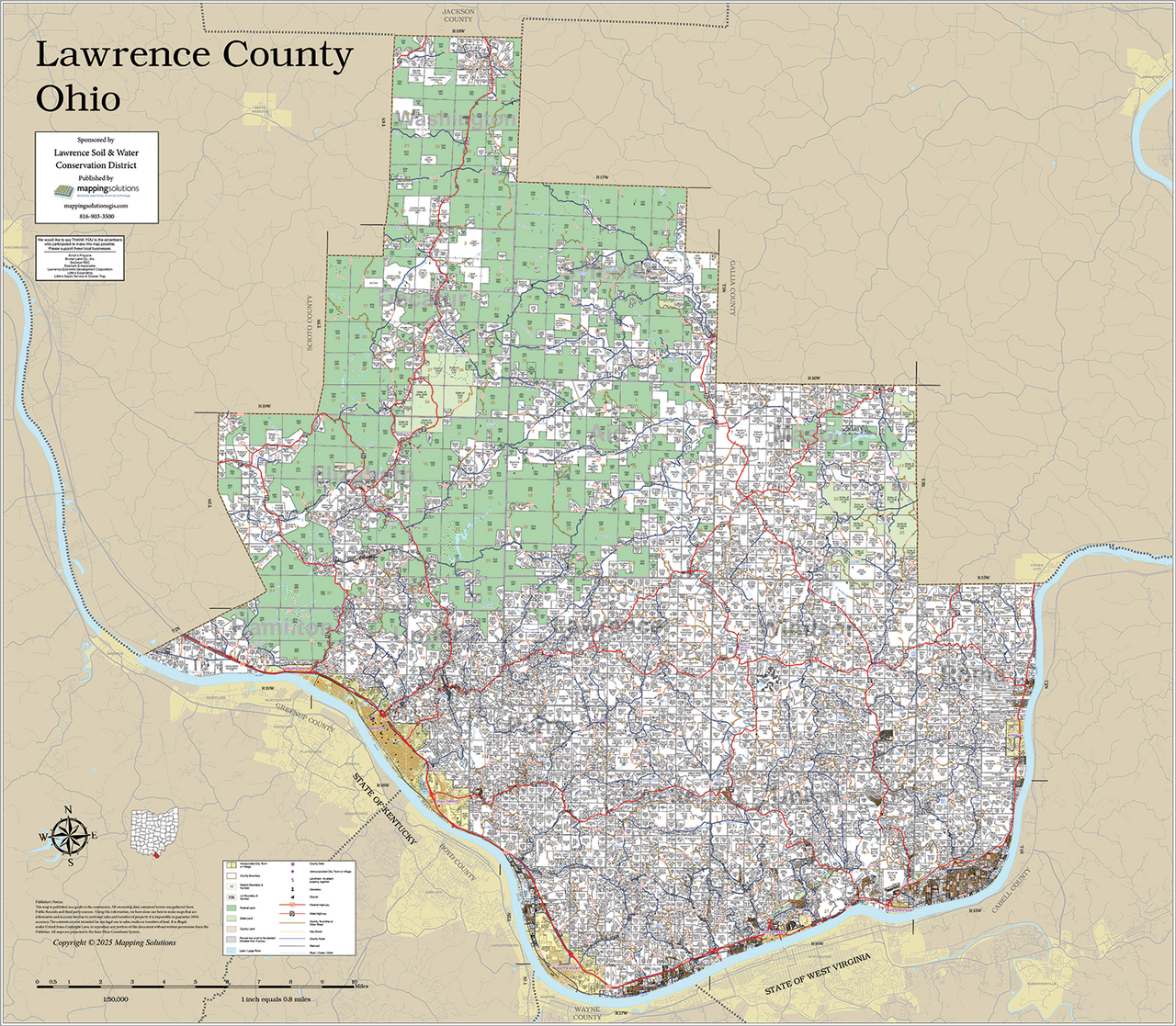 Lawrence County Map