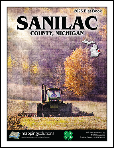 Sanilac County Michigan 2025 Plat Book | Mapping Solutions