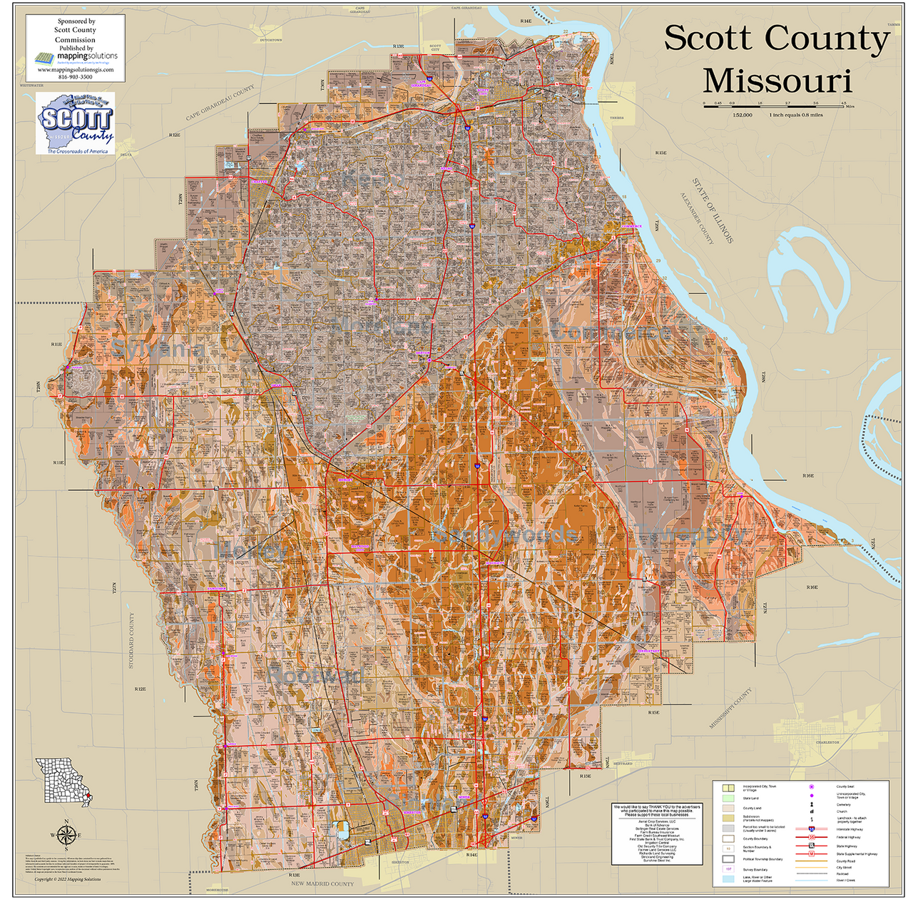 Scott County Missouri 2026 Soils Map | Mapping Solutions