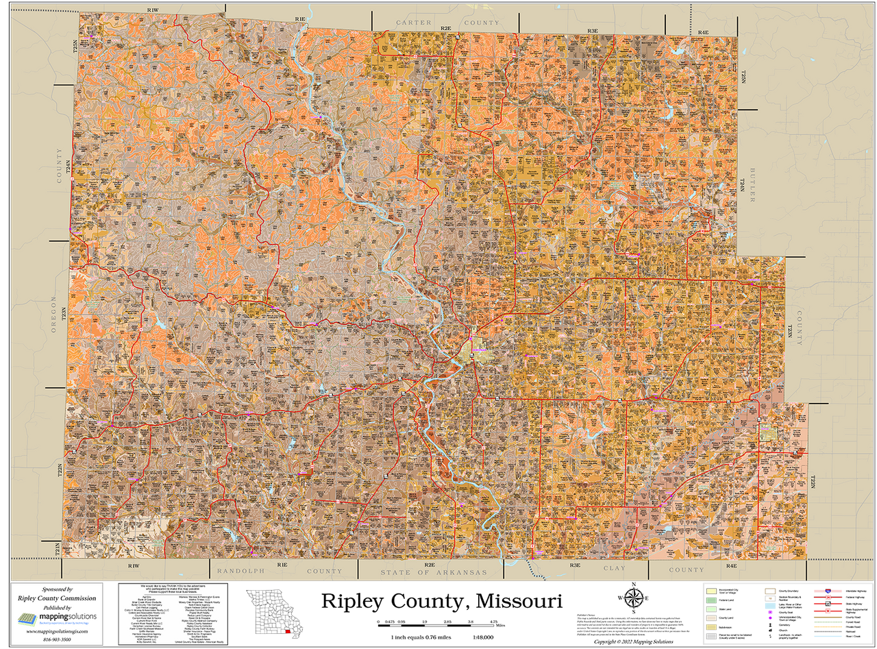 Ripley County Missouri 2025 Soils Map | Mapping Solutions