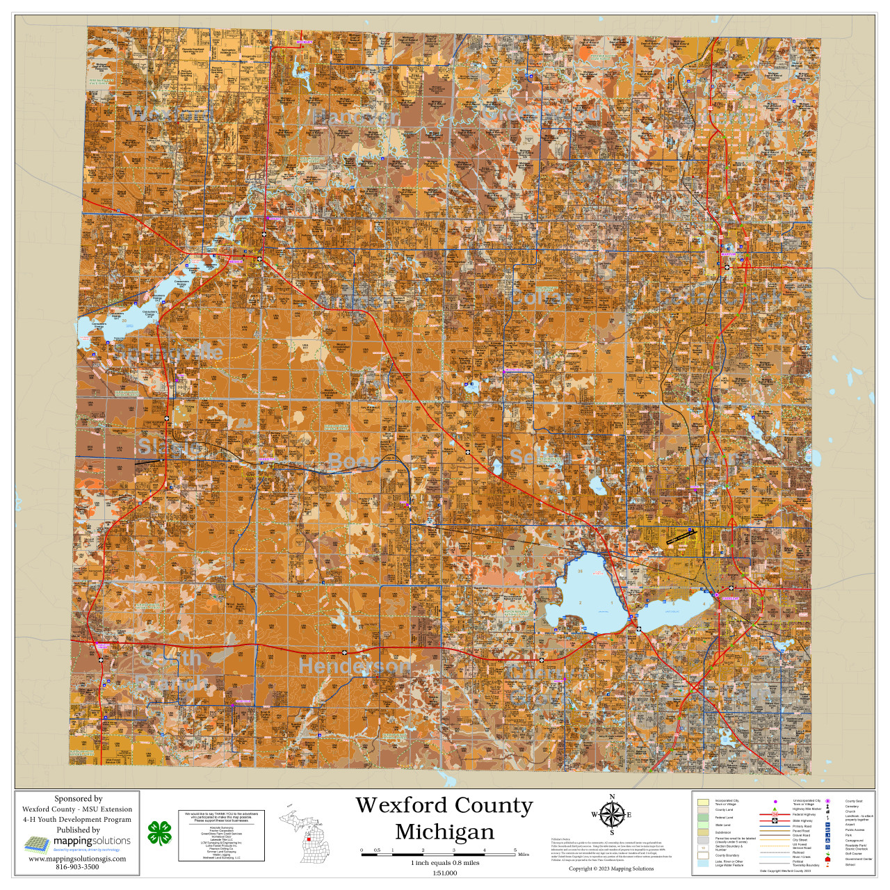 Wexford County Michigan 2023 Soils Map | Mapping Solutions