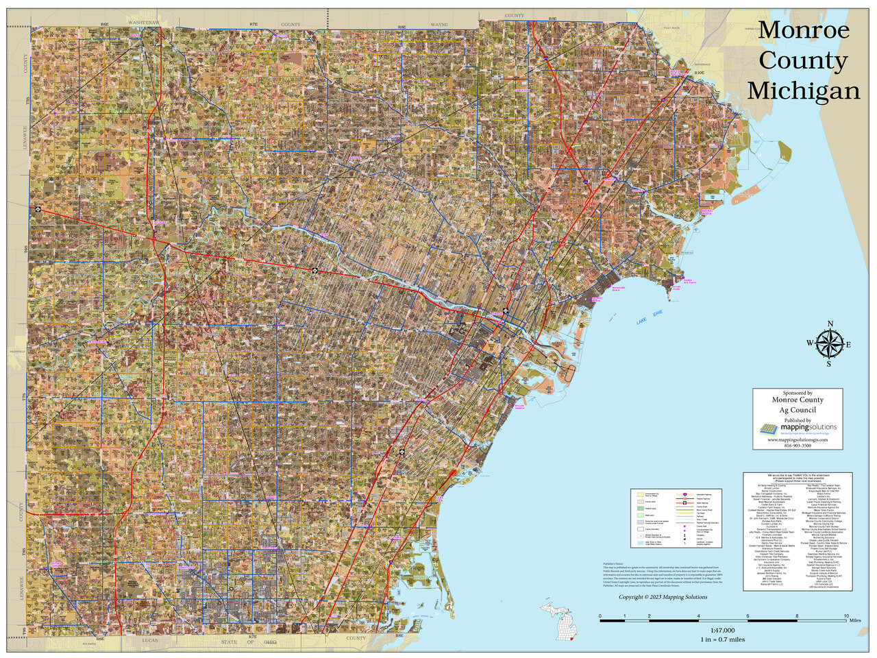 Monroe County Michigan 2023 Soils Map | Mapping Solutions