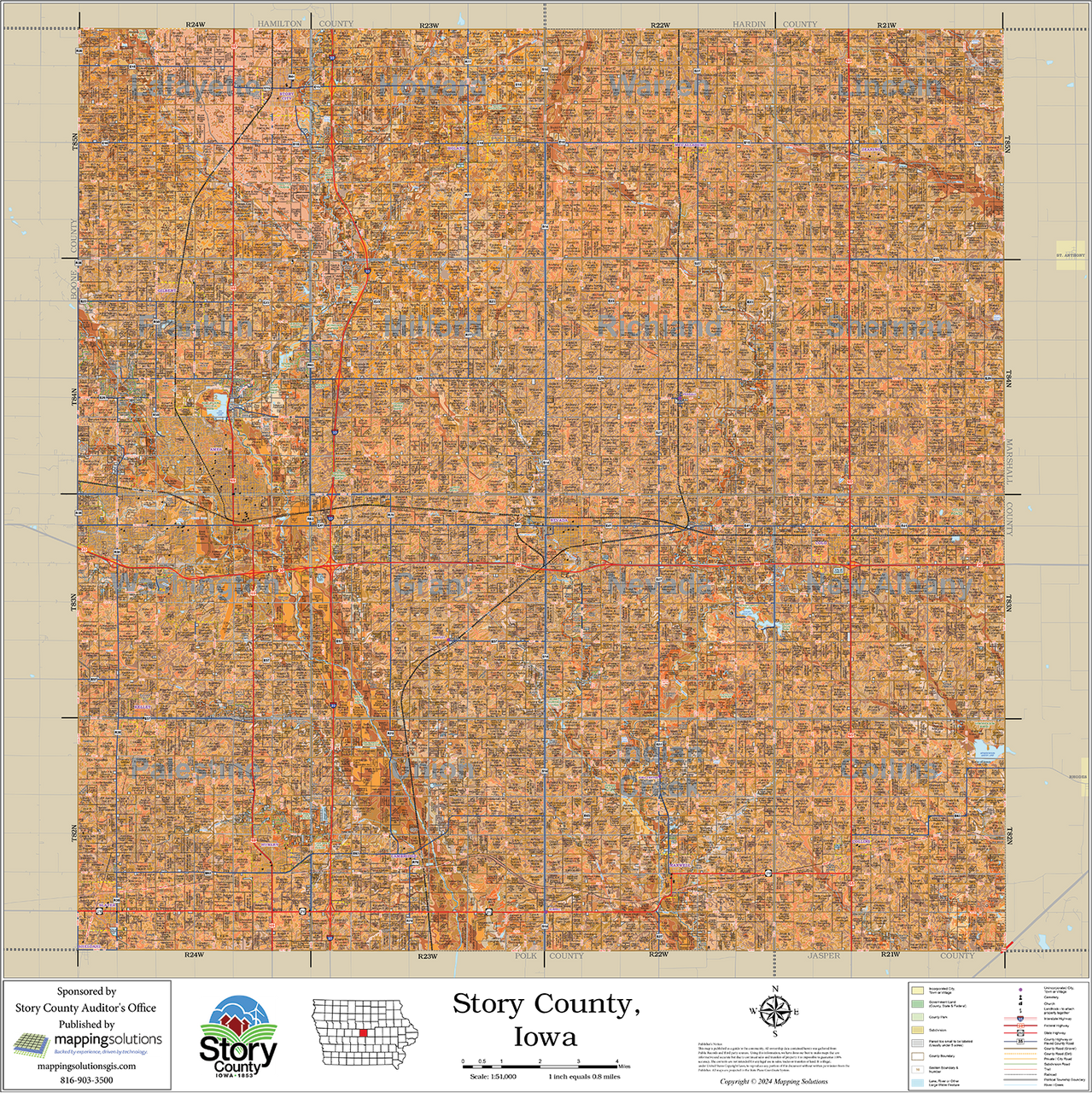 Story County Iowa 2024 Soils Map | Mapping Solutions