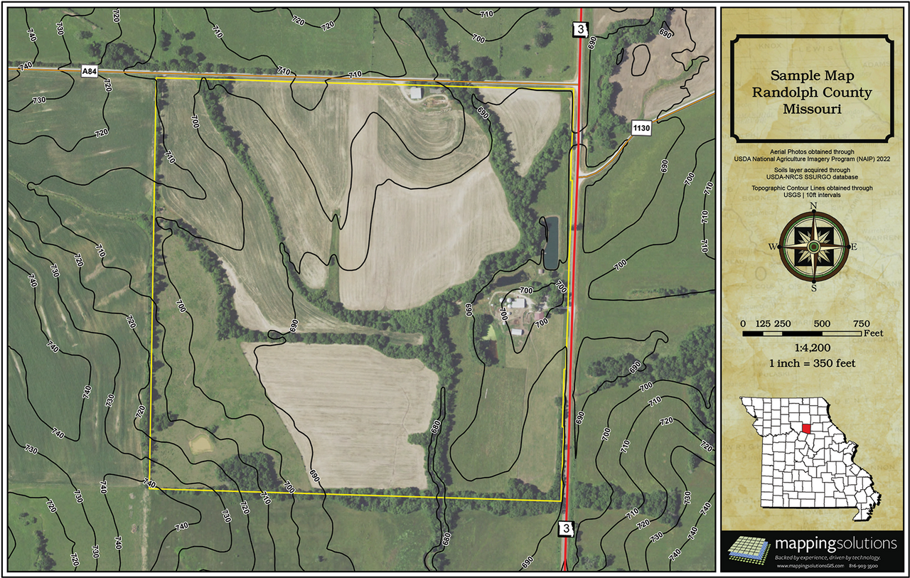 Custom Property Aerial Wall Map | Mapping Solutions