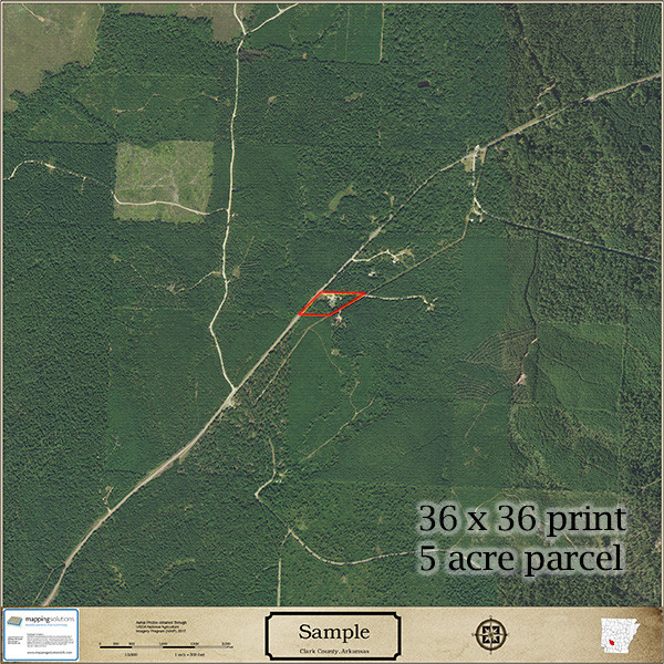 Custom Property Aerial Wall Map | Mapping Solutions