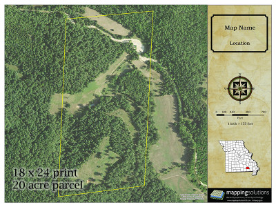 Custom Property Aerial Wall Map | Mapping Solutions