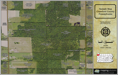 Custom Property Aerial Wall Map | Mapping Solutions