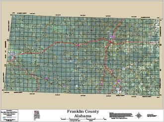 Franklin County Alabama 2014 Aerial Map