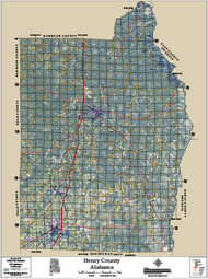 Henry County Alabama 2015 Aerial Map