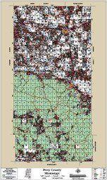Perry County Mississippi 2016 Wall Map, Perry County Mississippi 2016 ...