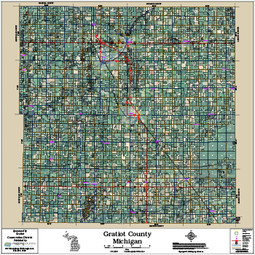Gratiot County Michigan 2017 Aerial Map, Gratiot County Michigan 2017 ...